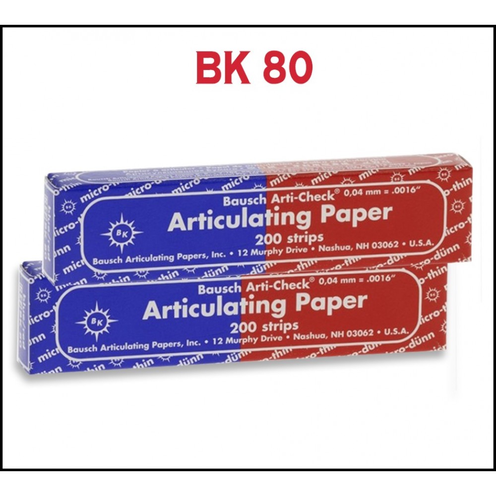Buy Articulating Paper 40 Microns 104 X 20 mm BK 80 BAUSCH ...